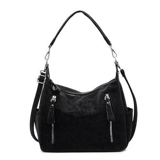 Generic Sac fourre-tout en polyur&eacute;thane givr&eacute; pour femme avec plusieurs fermetures &eacute;clair et poign&eacute;e sur le dessus, grande capacit&eacute; pour voyage, shopping, usa