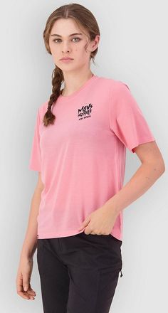 Mons Royale Icon Merino Funktionsshirt flamingo