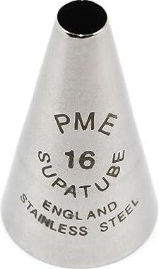 PME ST16 Supatube Nr. 16 aus nahtlosem Edelstahl zum Druckspritzen, Silver, 1.72 x 1.72 x 2.5 cm