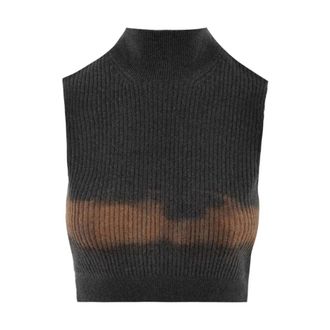 Akep Top Mgkd07084 05 - - Knitwear - Damen - Grau - XS