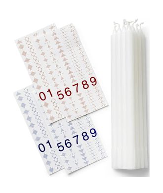 Dottir Kerze f&uuml;r Birthday Stories - 10er Set