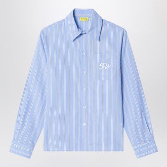 Off-white Light blue striped cotton shirt