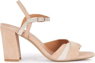Geox Damen D New ERAKLIA 80 D Heeled Sandal, Nude, 38.5 EU