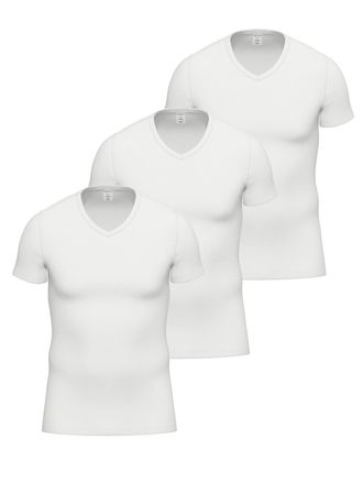 Ammann V-Shirt Day Classic/Feinripp Premium 181230 Gr. XXL in Weiss