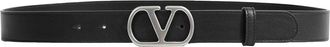 Valentino Garavani VLogo Leather Belt
