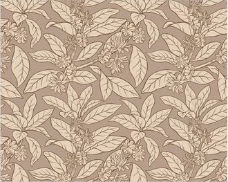 Wallario Poster - Florales Muster in Premiumqualit&auml;t, Gr&ouml;&szlig;e: 40 x 50 cm