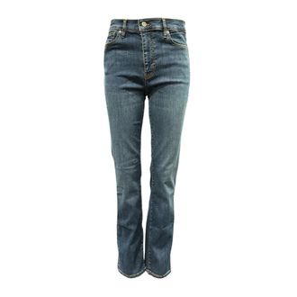 Frame Denim High Straight Long Jeans - - Jeans - Damen - Blau - W30