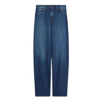 Max Mara Femme, Jeans, Bleu, Taille: 38 FR Jean Baggy en Denim