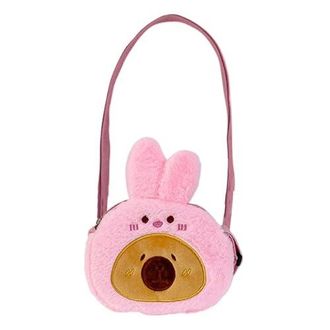 Generic Sac &agrave; main en peluche Capybara, sac &agrave; bandouli&egrave;re en peluche,Sac en peluche de sac &agrave; main Capybara de dessin anim&eacute; en diagonale - Sac en peluche r&eacute;gla