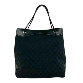 Gucci Pre-owned GG Canvas Leder Tote Bag - - Pre-owned - Damen - Schwarzk - ONE SIZE