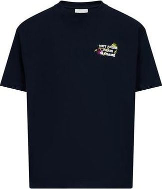 Dr&ocirc;le de Monsieur T-shirt brod&eacute; au dos en coton