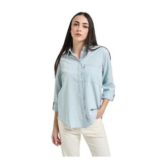 Levi's Femme, Blouses et Chemises, Bleu, Taille: 36 FR Chemise en Chambray