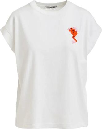 Essentiel Femme, Tops, Blanc, Taille: 40 FR Jungala T-Shirt Brod&eacute;