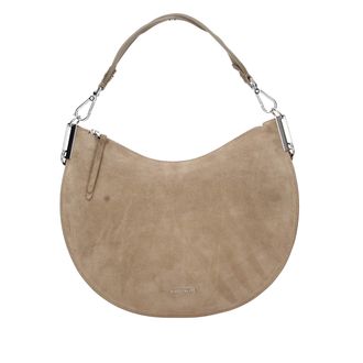 Coccinelle Coccinelle Sunup Handbag Suede Leather Warm Taupe