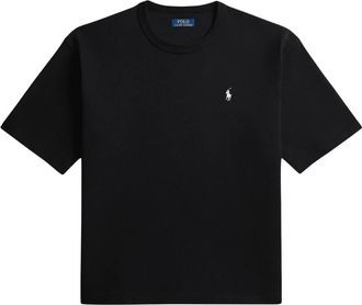 Polo Ralph Lauren T-shirt en coton &eacute;pais - Homme - Tops - Noir - Taille: M