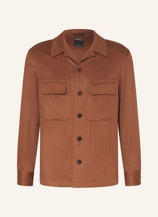 Ermenegildo Zegna Zegna Cashmere-Overjacket Alba braun