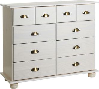 IDIMEX Commode chambre colmar l 92 cm en bois - Blanc