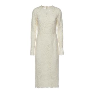Dolce & Gabbana Cordonetto-Spitzenkleid - - Dresses - Damen - Wei&szlig; - L