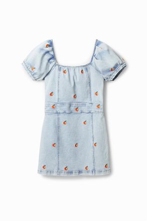 Desigual Damen Vest_lies, 5007 Denim Light Wash, Casual Dress, Blau, XL EU