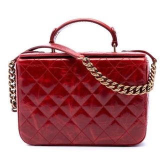 Chanel Pre-owned Vintage Quilted Satchel - - Pre-owned - Damen - Rot - ONE SIZE