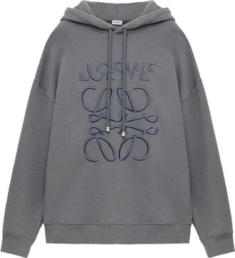 Loewe Split Logo Relaxed Fit Hoodie - - Sweatshirts & Hoodies - Herren - Grau - XL