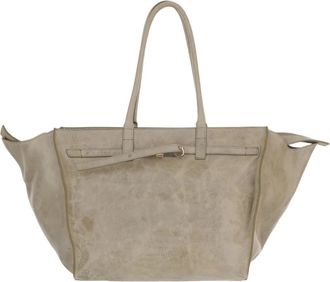Benedetta Bruzziches Hobo Bags - Sculpted Beige Leather Bag With Metal Accents - Gr. unisize - in Grau - f&uuml;r Damen