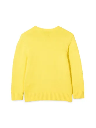 Givenchy Jacquard Logo Wool Sweater - Yellow