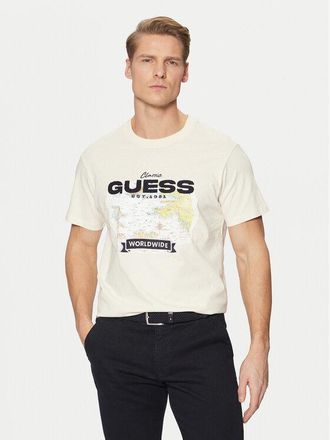 Guess T-Shirt M5RI10 I3Z14 &Eacute;cru Regular Fit