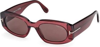 Tom Ford Cielle Sonnenbrille - - Accessories - unisex - Rot - 52 MM