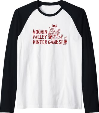 Moomin Red Moominvalley Winterspiele! Sports Mymble & Co Raglan