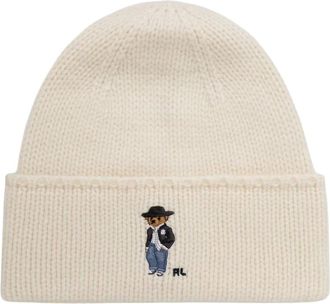 Polo Ralph Lauren Bonnet en laine m&eacute;rinos - Femme - Accessoires - Beige - Taille: ONE Size