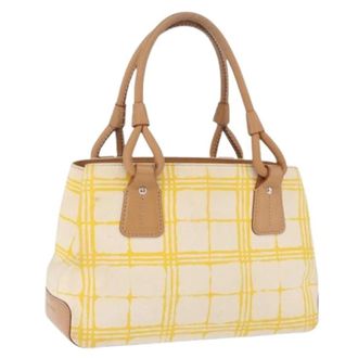 Burberry Sac &agrave; main vintage doccasion - Femme - Pre-owned - Jaune - Taille: ONE Size