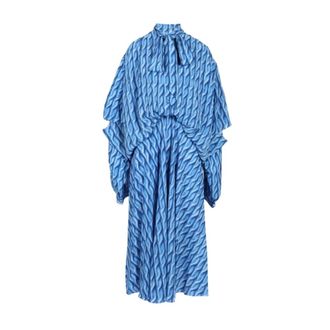 Balenciaga Double Sleeve Dress - - Dresses - unisex - Blau - XS