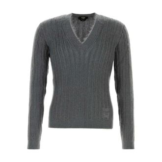 Fendi Herren, Strickwaren, Grau, LGr&ouml;&szlig;e