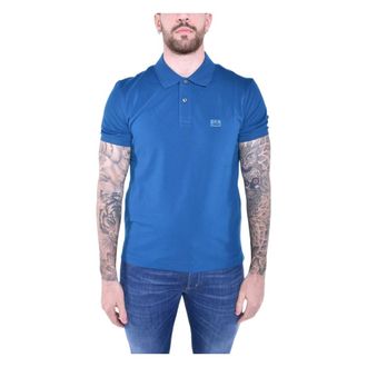 C.P. Company C.p. Company, Homme, Tops, Bleu, Taille: L Polo Slim en piqu&eacute; stretch