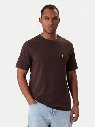 Element T-Shirt Icon Embroidery ELYKT00168 Braun Regular Fit