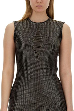 Alexander McQueen Viscose Blend Mini Dress - Black