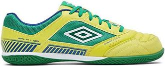 Umbro Sala II Pro, Chaussure de Futsal, Amarillo-Blanco-Azul, Taille 8.5 US (42 EU)