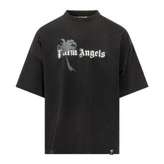 Palm Angels Drift Loose Tee - - Tops - Herren - Schwarzk - M
