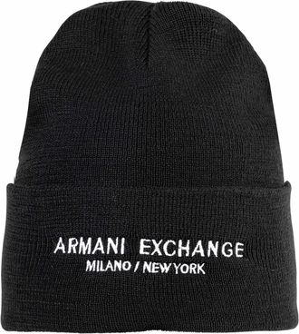 A|X Armani Exchange Caps & M&uuml;tzen - Cappello Beanie - Gr. ONE SIZE - in Schwarz - f&uuml;r Damen