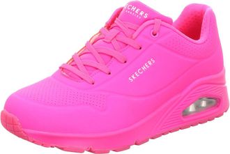 Skechers Damen Uno Night Shades Sneaker, Hot Pink Durabuck, 35.5 EU