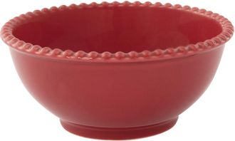 Easy Life M&uuml;slischale Tiffany Burgundy rot rund D. 16cm aus Porzellan