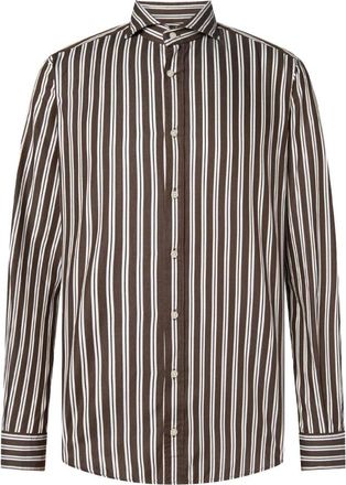 Windsor Homme, Chemises, Brun, Taille: 4XL Chemise en coton ray&eacute;