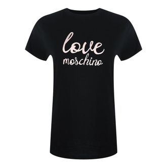 Love Moschino T-Shirt f&uuml;r Damen, Baumwolle (Schwarz)