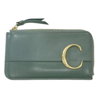 Chlo&eacute; Porte-monnaie Pre-owned - Femme - Pre-owned - Vert - Taille: ONE Size