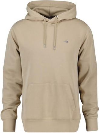 GANT Reg Shield Hoodie Sweatshirt à Capuche, Sable Sec, L Homme