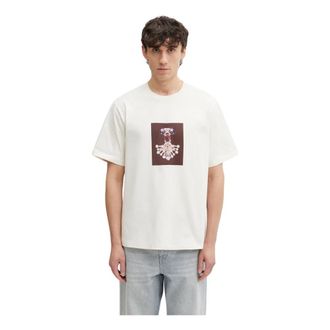 Wales Bonner Compass Tee - - Tops - Herren - Wei&szlig; - S