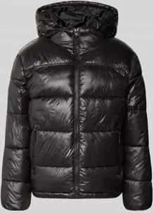 Review Gl&auml;nzende Steppjacke mit Kapuze und Rei&szlig;verschlusstaschen