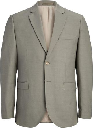 Jack & Jones blazer &agrave; simple boutonnage en olive fum&eacute;-Vert