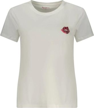 Pepe Jeans London Cotton T-Shirt - - Tops - Damen - Wei&szlig; - XS